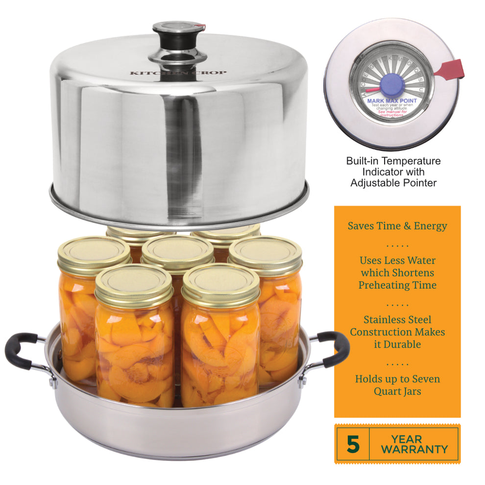 Kitchen Crop Stainless Steel Steam Canner – VKP Brands