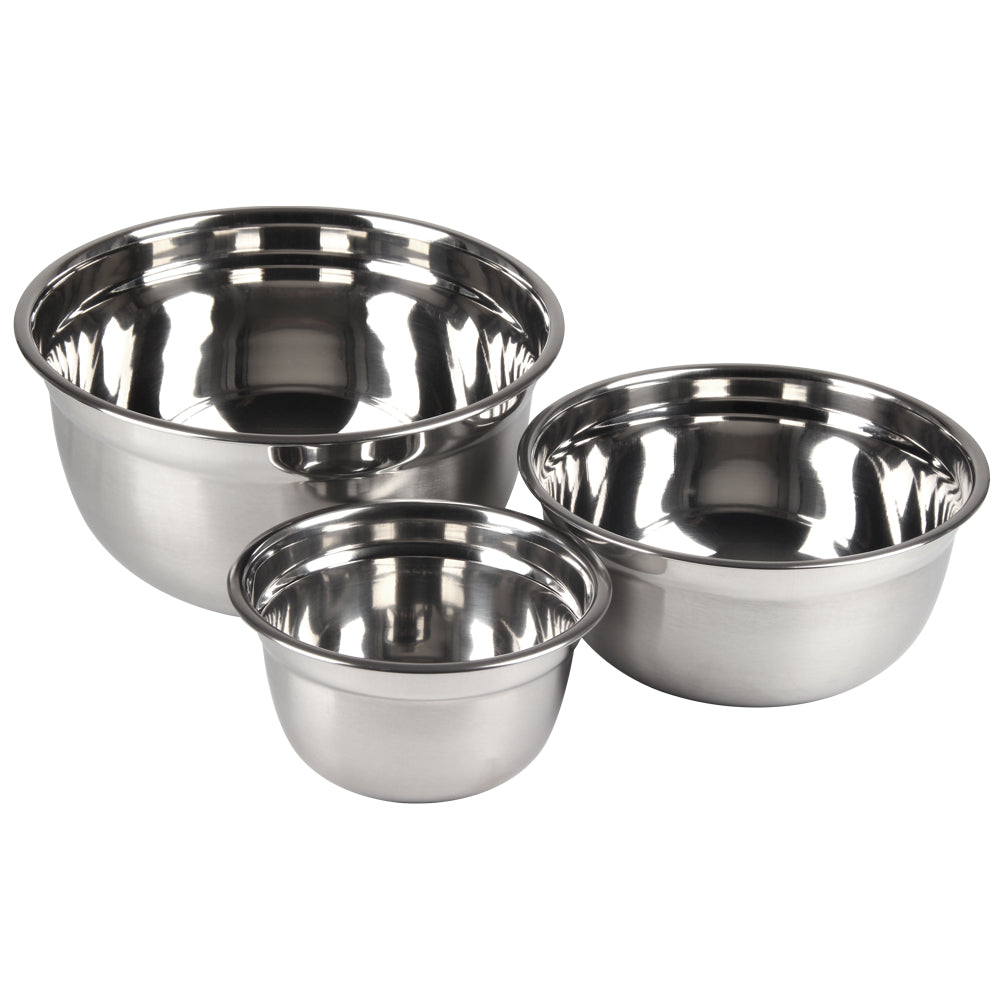 Stainless Steel 3 PC Bowl Set – VKP Brands